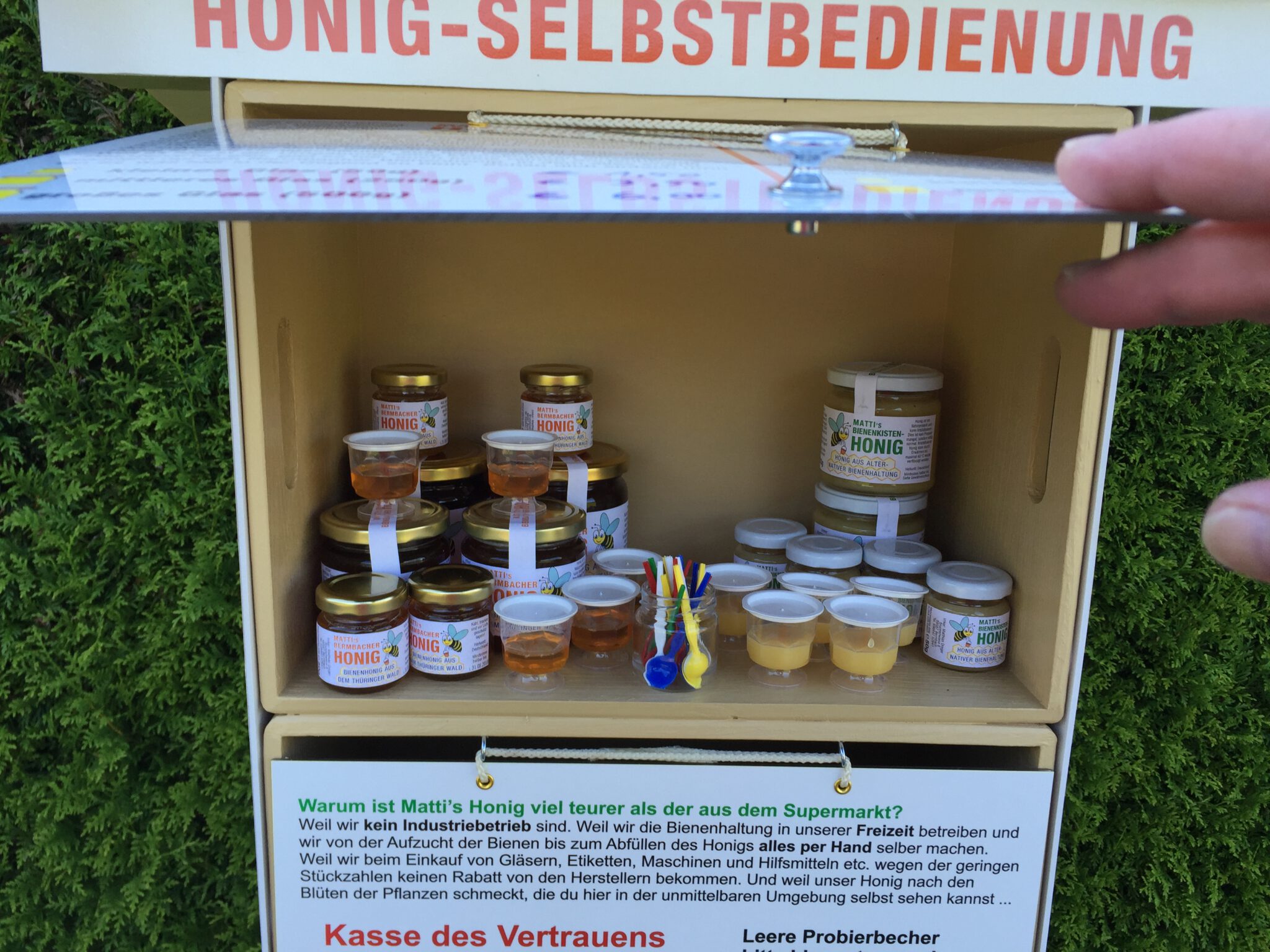 Honig Verkaufsstand Selbstbedienung Kaufen